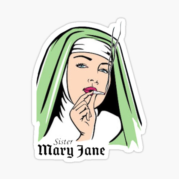 "Mary jane" Sticker for Sale by exquisiteunique | Redbubble