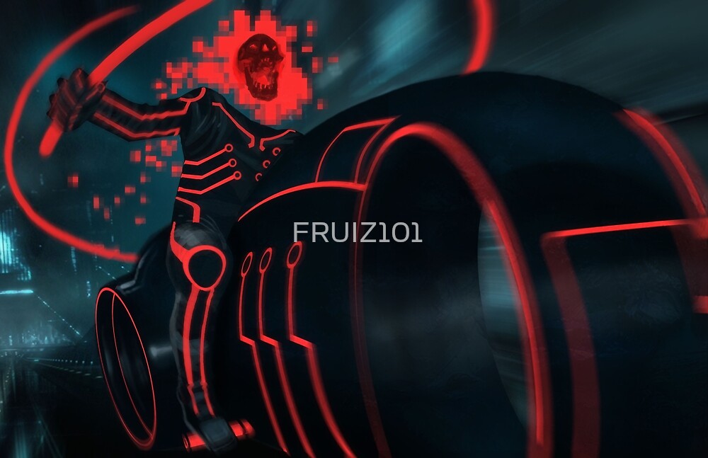 "Ghost in the Machine Rider" by FRUIZ101 | Redbubble