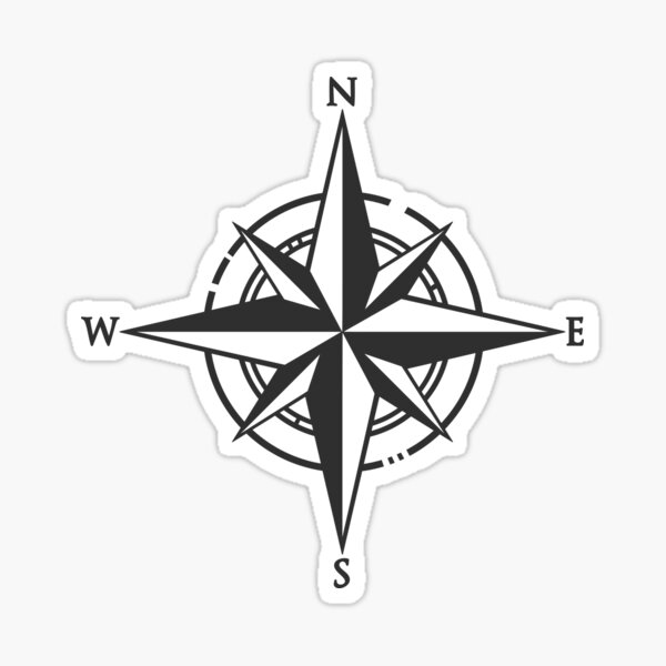 "Compass" Sticker for Sale by billybouffant | Redbubble