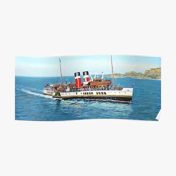 "The PS Waverley Paddle Steamer" Poster by Markwoollacott | Redbubble