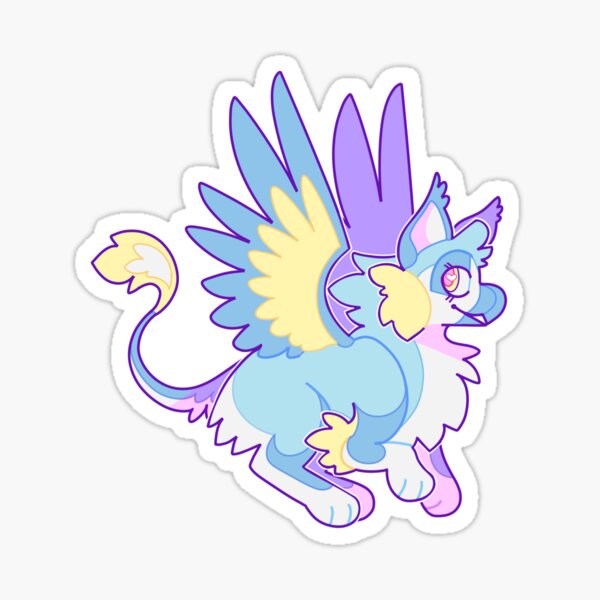 "Sugar Sweet Pastel Gryphon" Sticker for Sale by Griftiel | Redbubble
