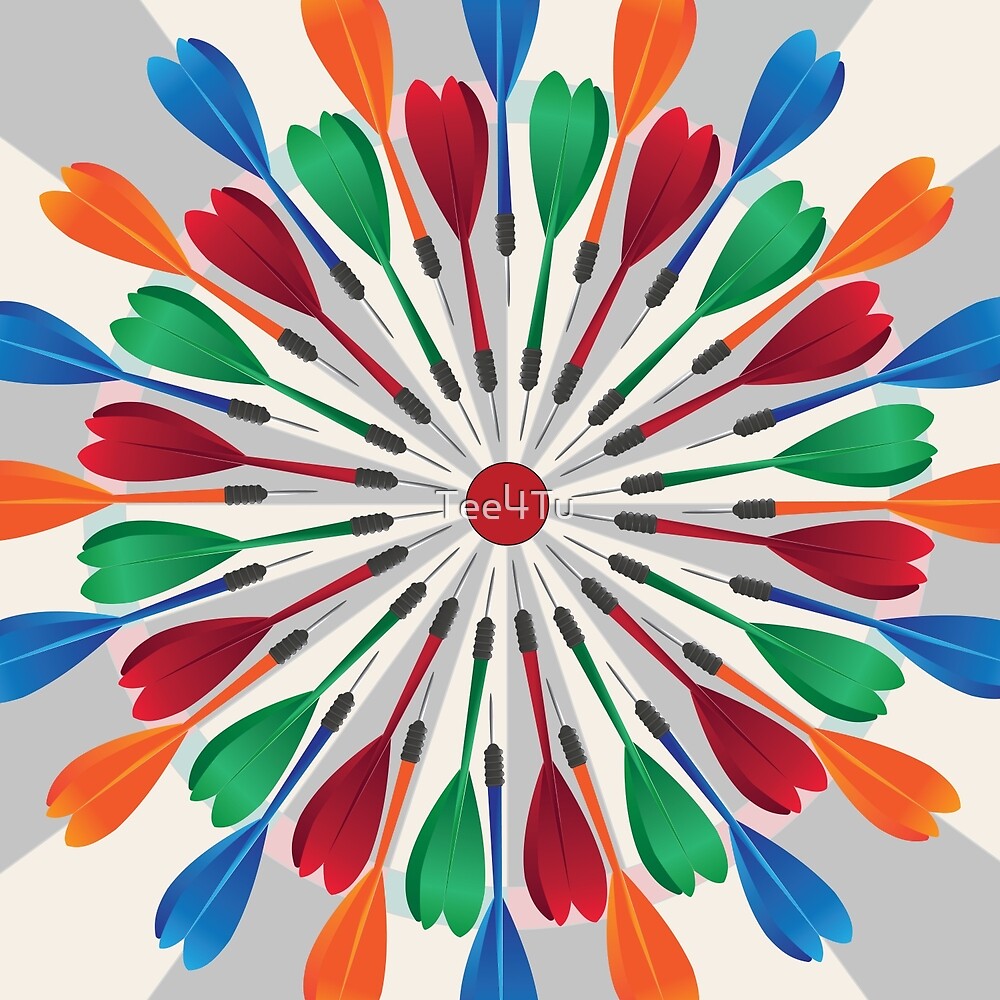 "Large Dart Spiral Design" by Tee4Tu | Redbubble