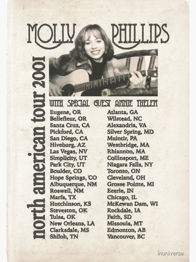 "Molly Phillips Tour Poster - So Weird" Poster by inuniverse | Redbubble