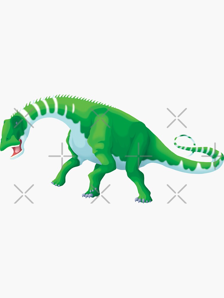 "Green Nigersaurus" Sticker for Sale by GoldenArchelon | Redbubble