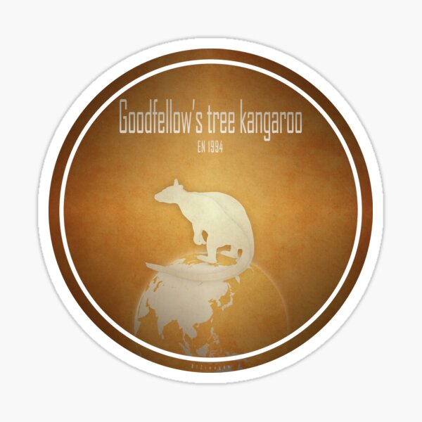 "Goodfellow' tree kangaroo - endangered animals" Sticker by 12images ...