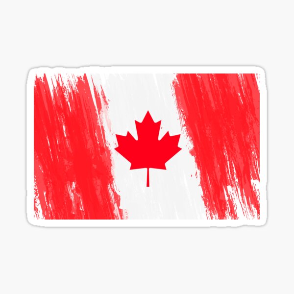 "Flag of Canada" Sticker for Sale by Splastroke | Redbubble