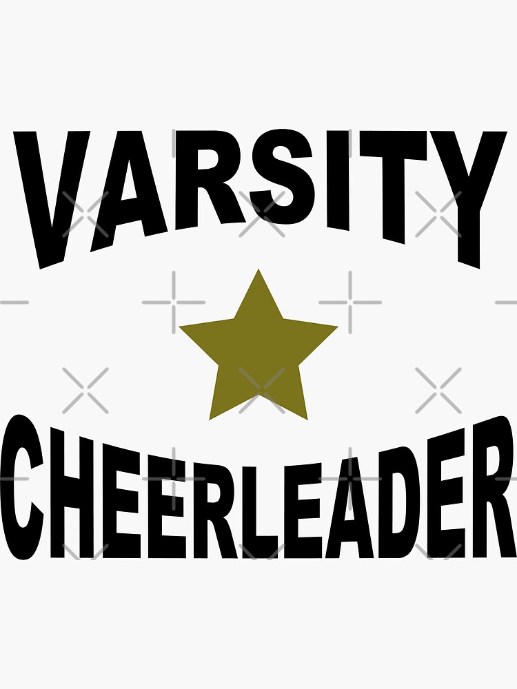 "Varsity Cheerleader" Sticker for Sale by SportsT-Shirts | Redbubble
