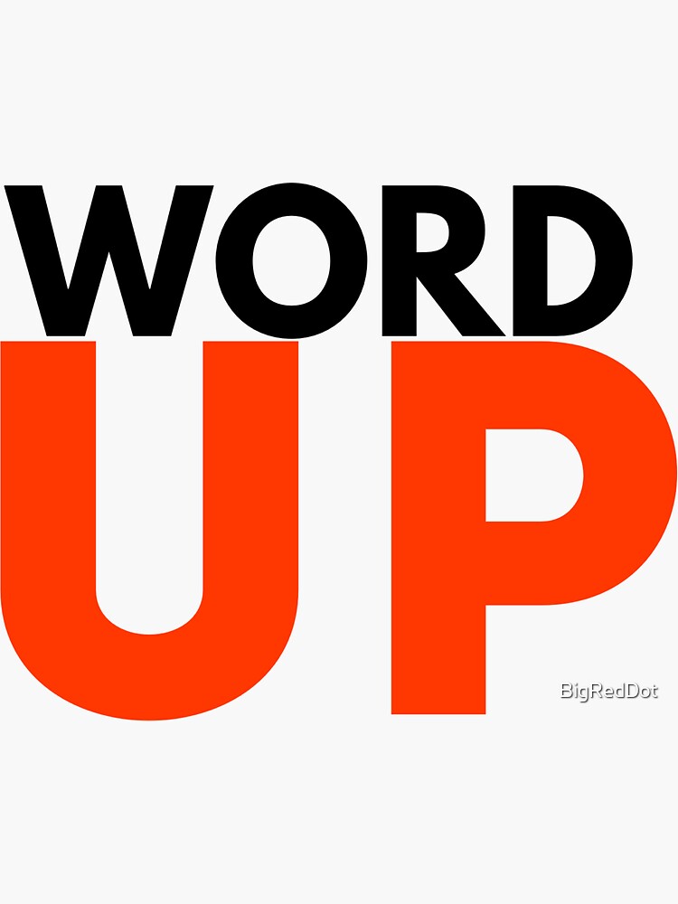 "Word up cameo" Sticker for Sale by BigRedDot | Redbubble