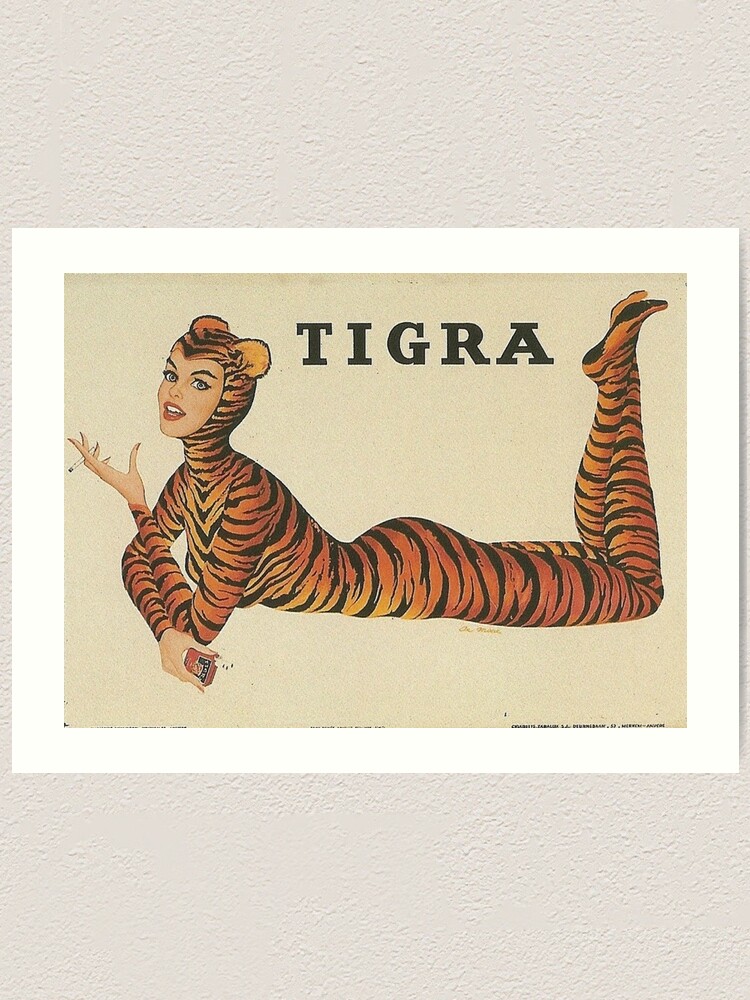 "Tigra || Tigra cigarettes " Art Print by molwost | Redbubble