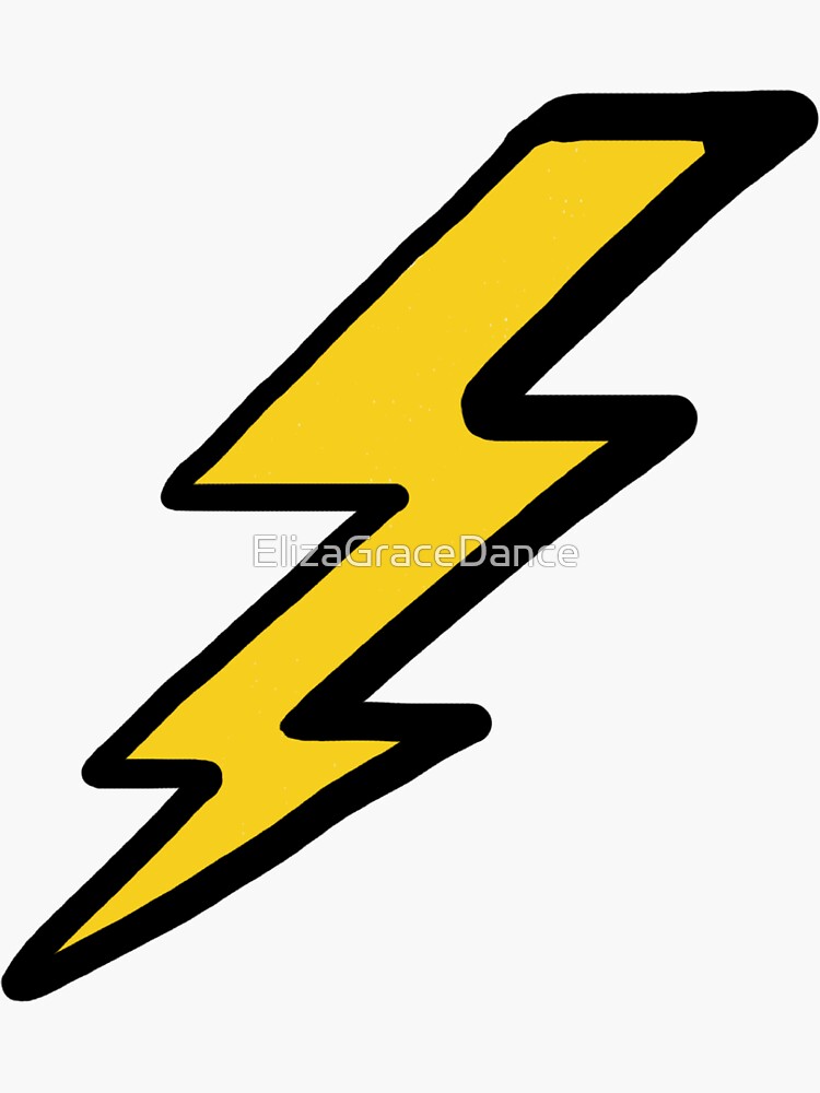 "Lightning Bolt Symbol" Sticker for Sale by ElizaGraceDance | Redbubble