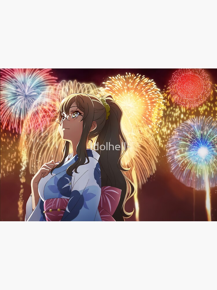 "Rio Futaba Fireworks" Sticker for Sale by Idolhell- | Redbubble