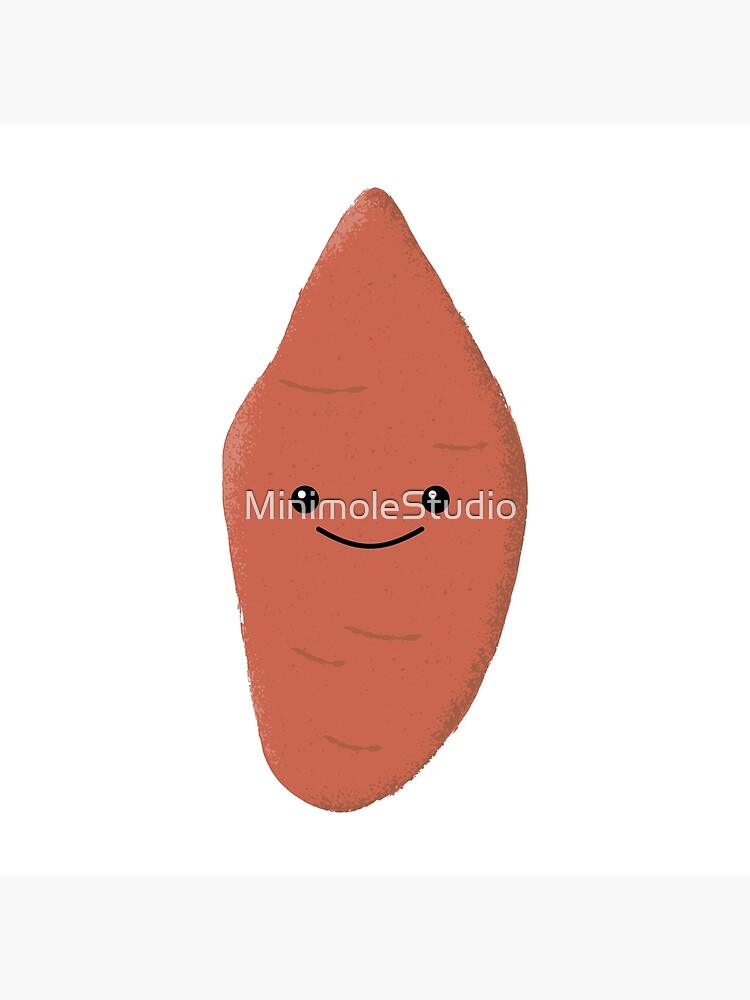 "Cute happy sweet potato" Poster by MinimoleStudio | Redbubble