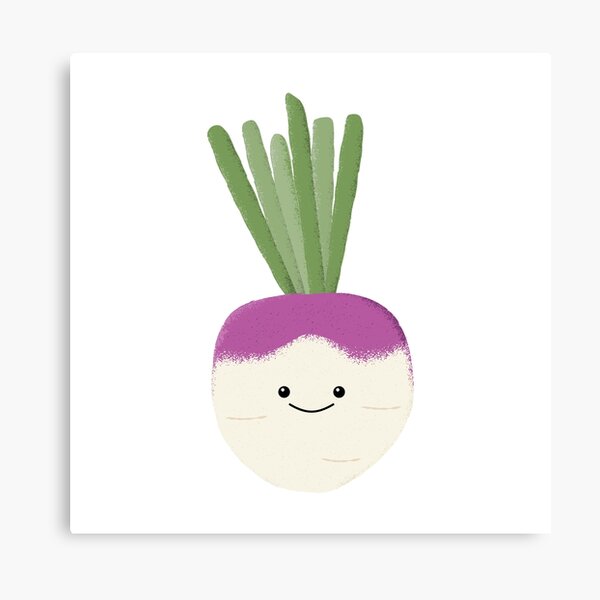 "Cute happy turnip swede" Canvas Print for Sale by MinimoleStudio ...