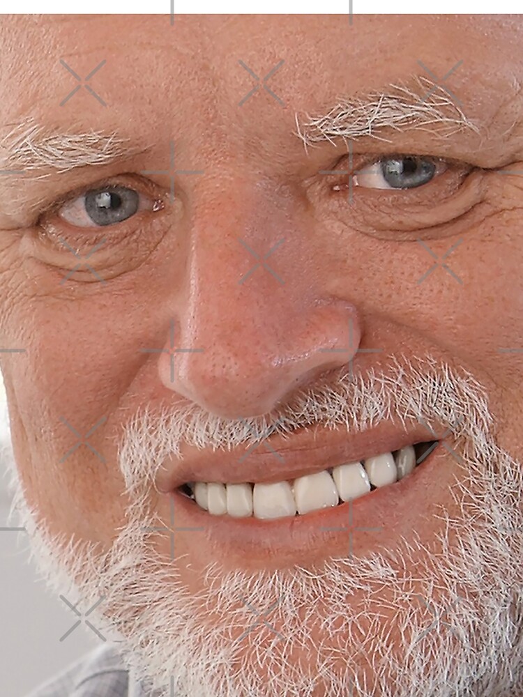 "Hide the Pain Harold Meme - Sad Guy" T-shirt for Sale by Smart-Prints ...