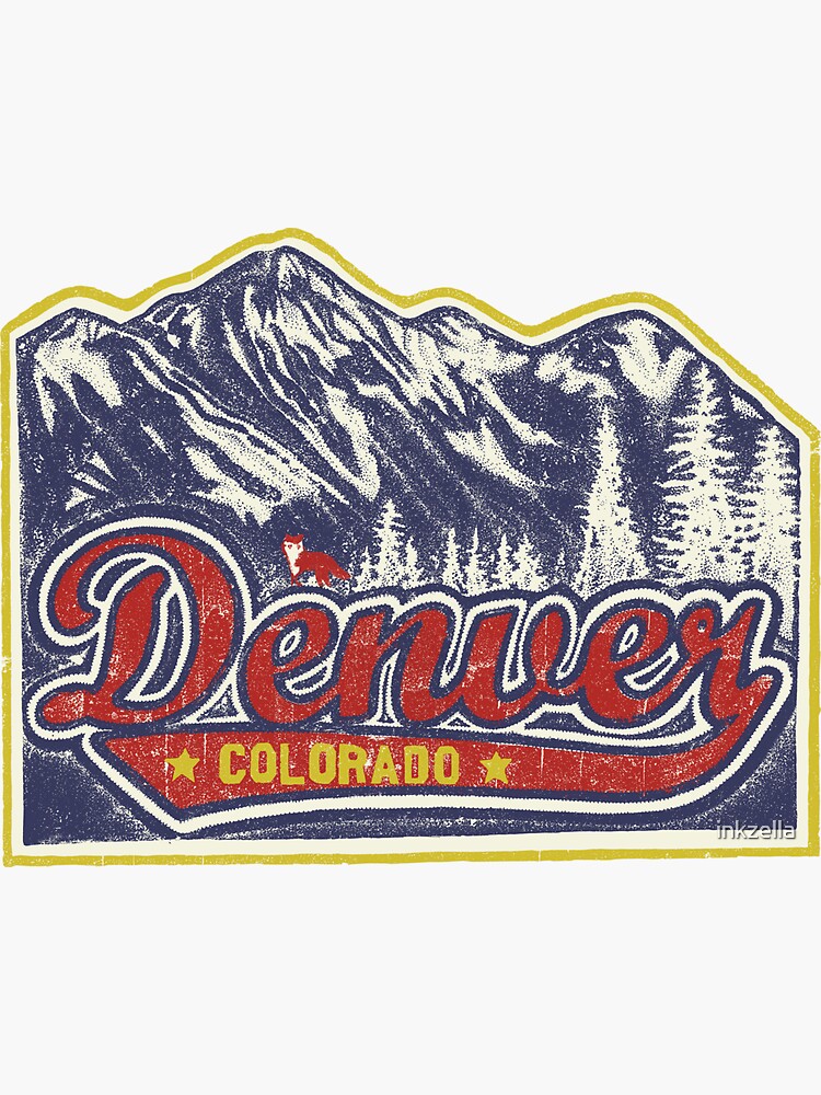 "vintage colorado" Sticker by inkzella | Redbubble