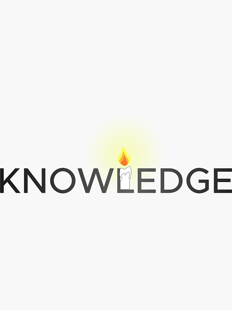 "Knowledge" Sticker by lewisowen01 | Redbubble