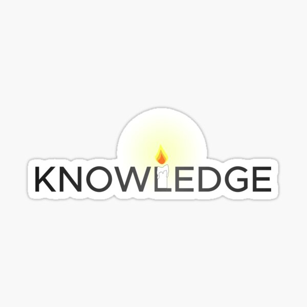 "Knowledge" Sticker by lewisowen01 | Redbubble