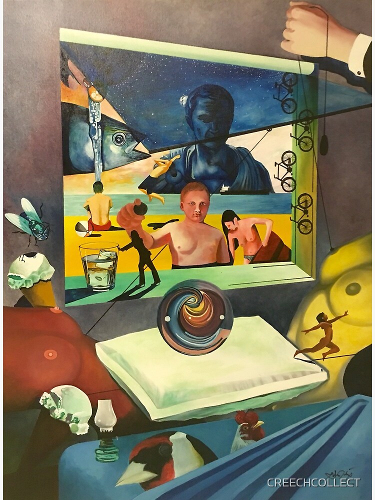 "PHISH ART SURREALIST Window Dream Phish Heads" Art Print by ...