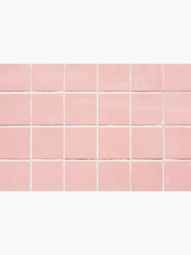 "Pink bathroom tiles texture" Photographic Print for Sale by Dator ...