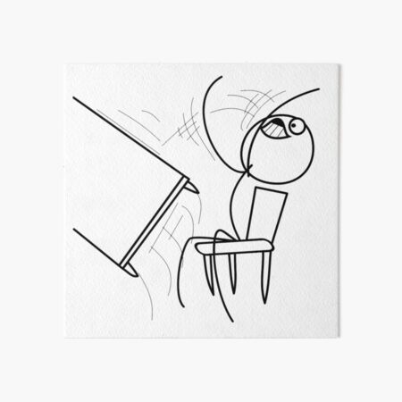 "Table Flip Meme" Art Board Print for Sale by FlashmanBiscuit | Redbubble