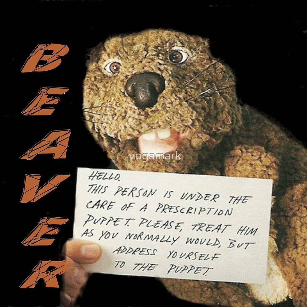 "Beaver - A message to gun shooters" by vogamark | Redbubble