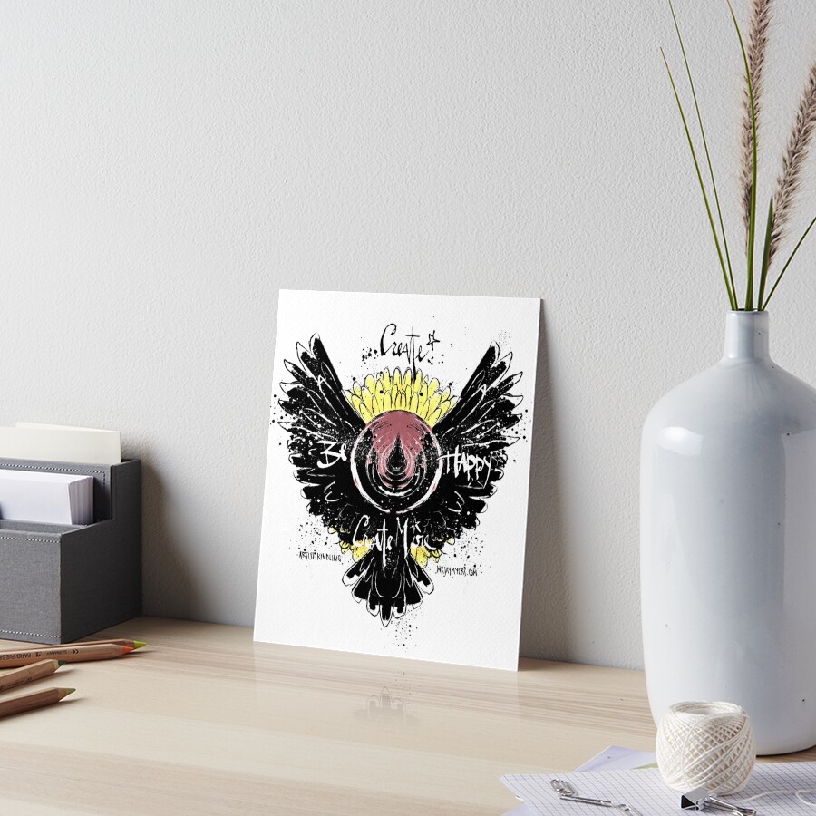 "Create. Be happy. Create more." Art Board Print by mrjaymyers | Redbubble