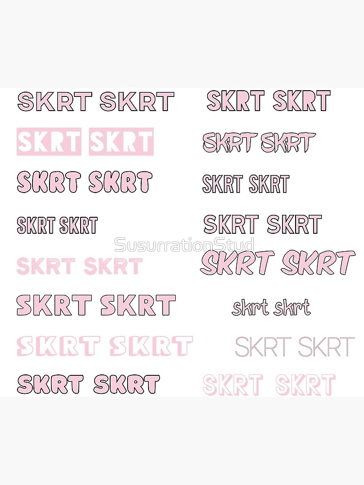 "Skrt Skrt 16 Pack Bundle" Poster for Sale by SusurrationStud | Redbubble