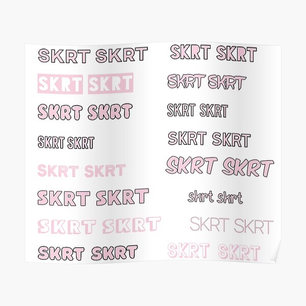 "Skrt Skrt 16 Pack Bundle" Poster for Sale by SusurrationStud | Redbubble