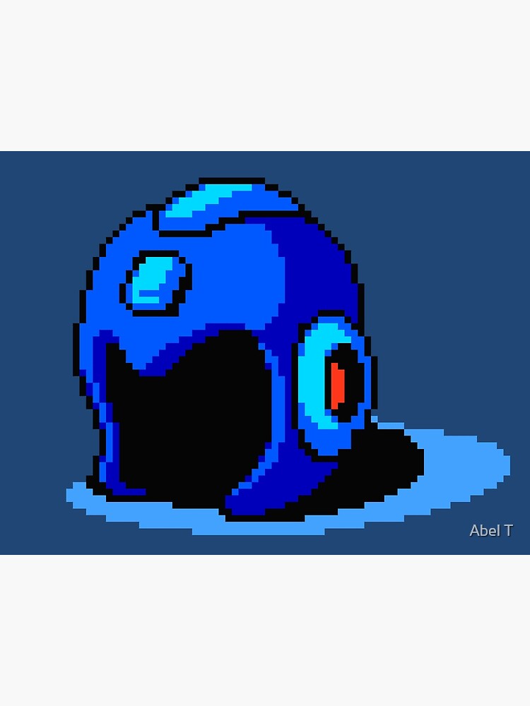 "Megaman helmet pixelart" Poster for Sale by Tark-Abelard | Redbubble