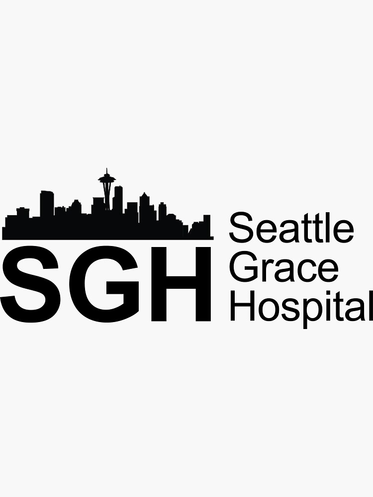 "SGH- Seattle Grace Hospital- Grey's " Sticker for Sale by flafy7 ...