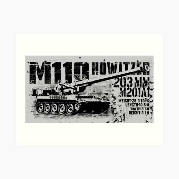 "M110 howitzer" Art Print for Sale by deathdagger | Redbubble