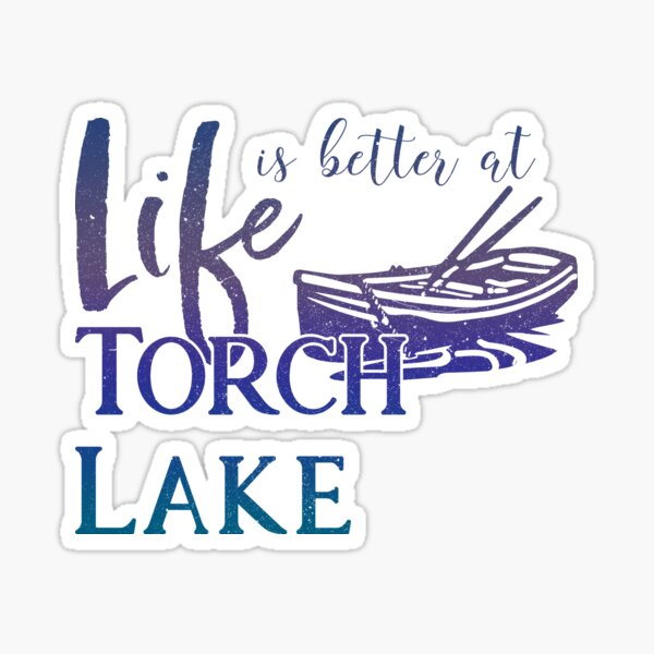 Torch Lake Stickers | Redbubble