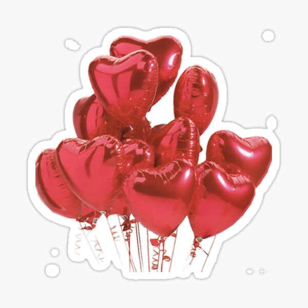 "VALENTINE BALLOONS" Sticker by AestheticHoes | Redbubble