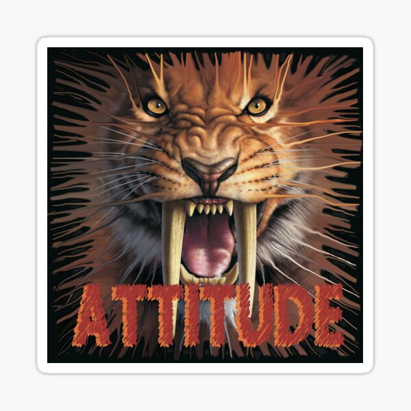 "Attitude" Sticker by vogamark | Redbubble