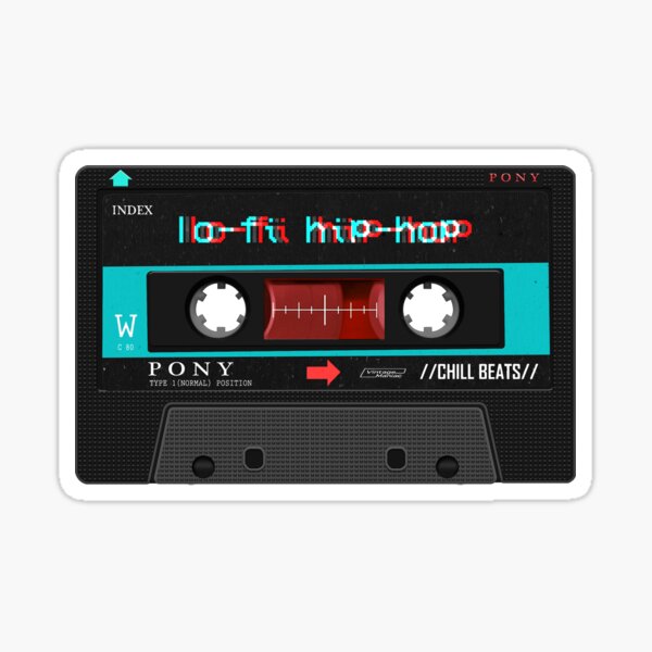 "Lo-Fi Hip-Hop Music Cassette" Sticker for Sale by Pintwich | Redbubble