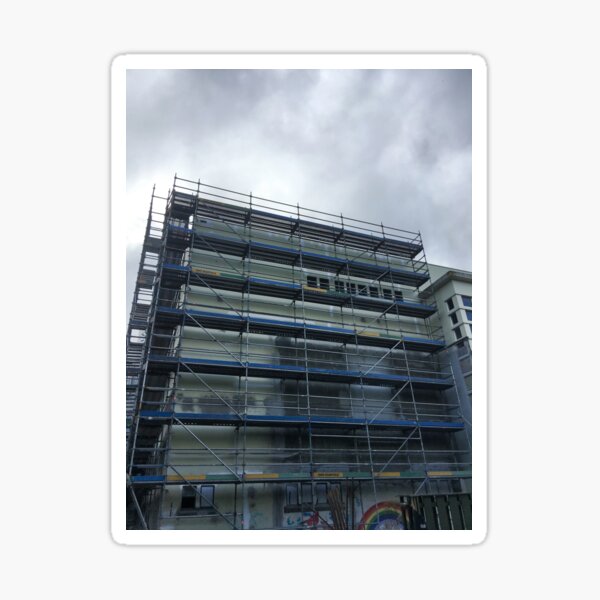 "Building Scaffolding" Sticker for Sale by urbanfragments | Redbubble