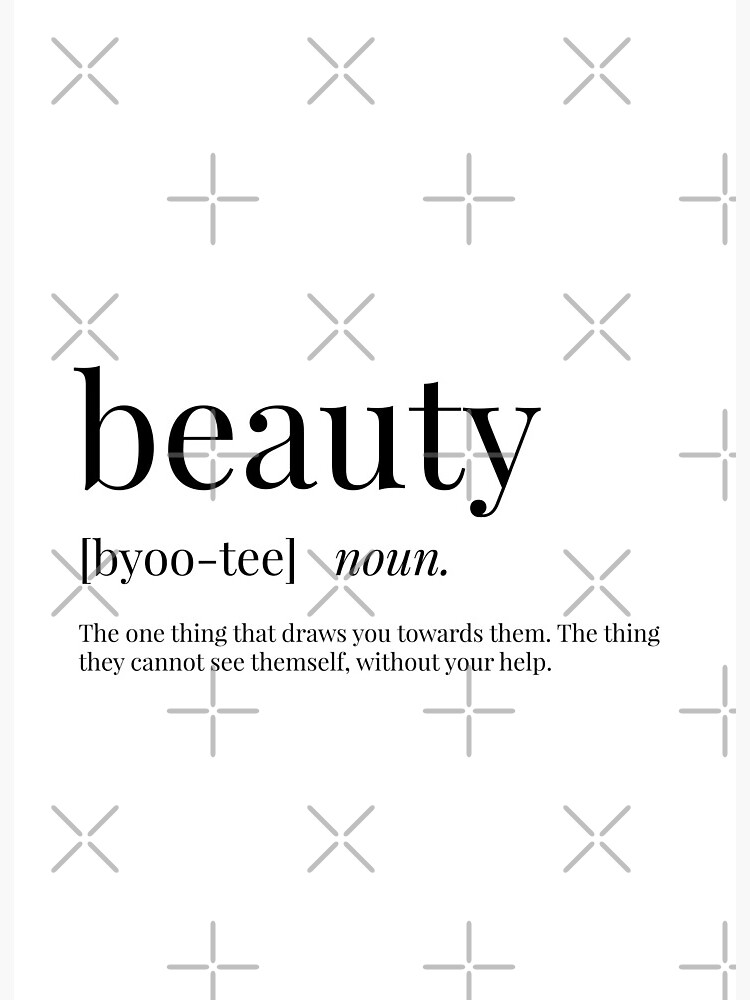 "Beauty Definition" Art Board Print for Sale by definingprints | Redbubble