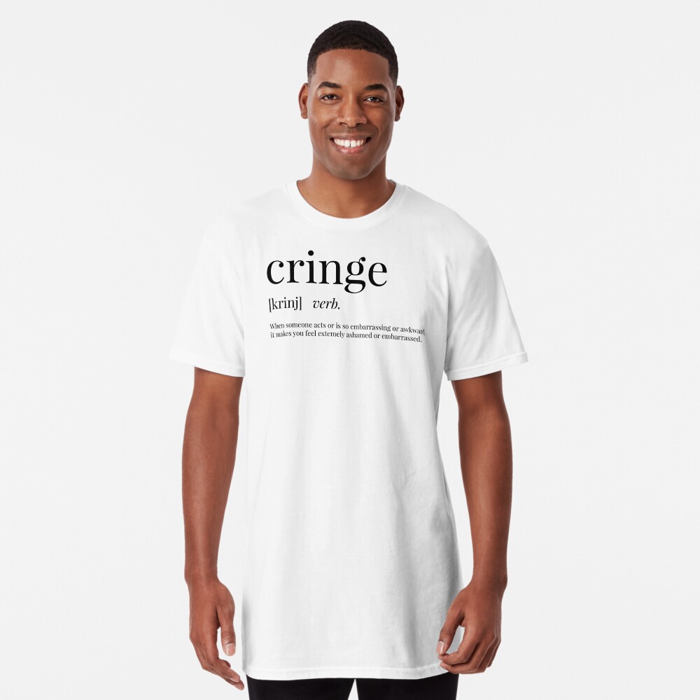 "Cringe Definition" Sticker for Sale by definingprints | Redbubble