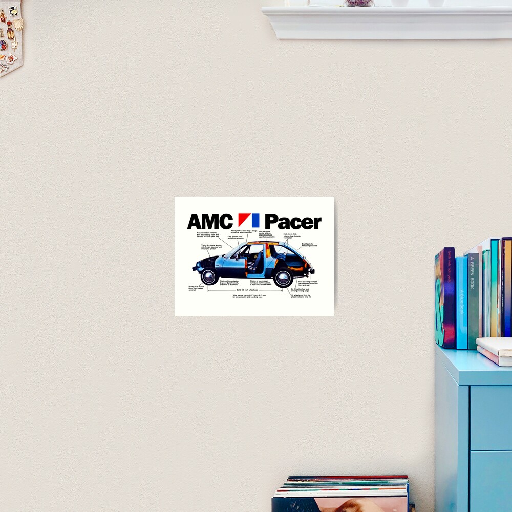 "AMC PACER" Art Print by ThrowbackMotors | Redbubble
