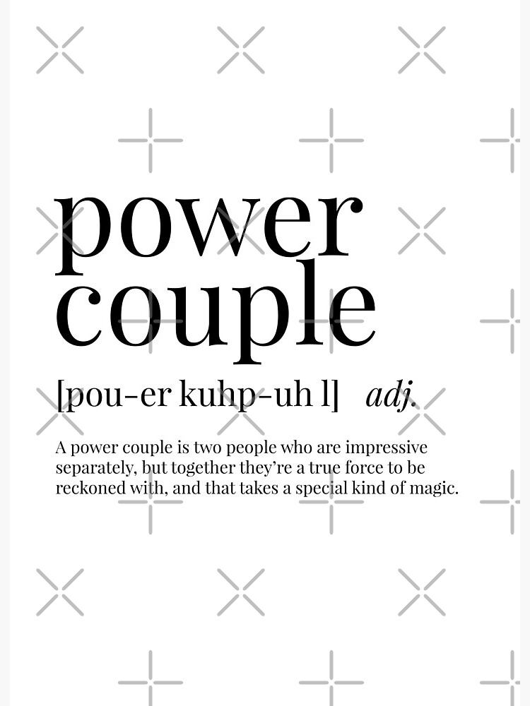 "Power Couple Definition" Art Board Print for Sale by definingprints ...