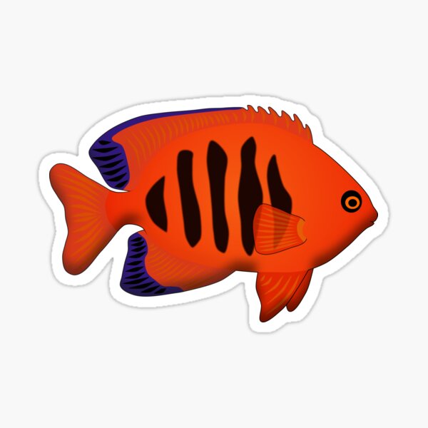 "red emperor" Sticker for Sale by schnuppadoo | Redbubble
