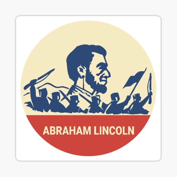 "Abraham Lincoln " Sticker for Sale by RBEnt | Redbubble