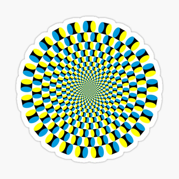 Optical Illusion Stickers | Redbubble