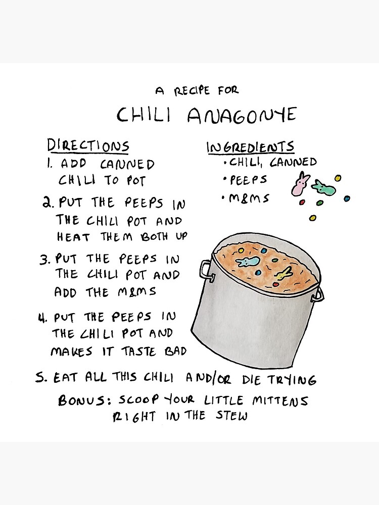 "The Good Place - a recipe for Chili Anagonye" Poster by sharktofist ...