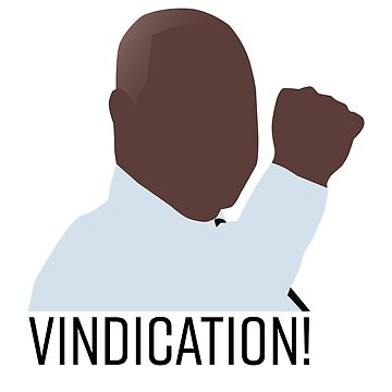 "Vindication!" Sticker for Sale by clairefromke | Redbubble