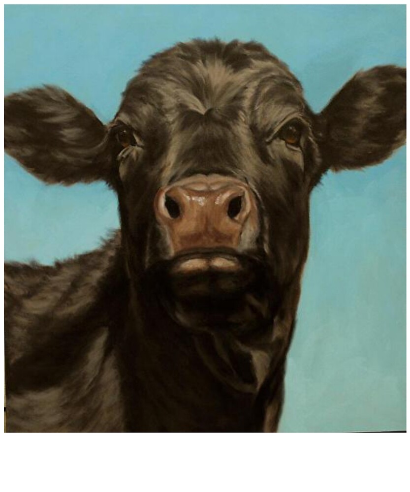 "Angus Cow - Angus Cattle - Angus Beef - Cute Cow" by Galvanized ...