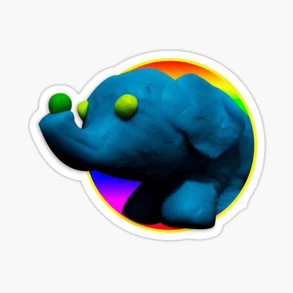 "Psychedelic Elephant" Sticker for Sale by wolf-flow | Redbubble