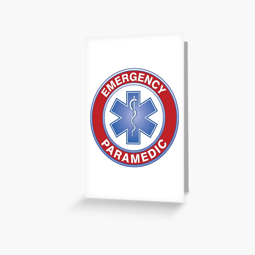 "Emergency Paramedic Logo" Greeting Card by behindurshades | Redbubble