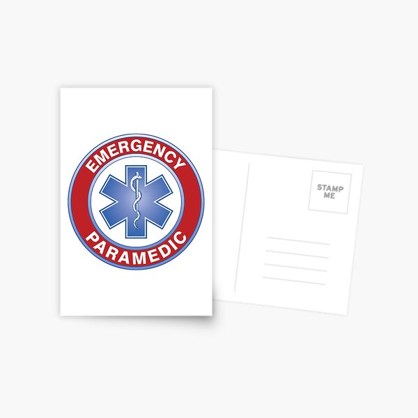 "Emergency Paramedic Logo" Postcard for Sale by behindurshades | Redbubble