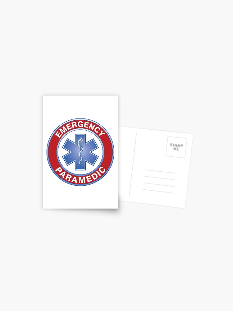 "Emergency Paramedic Logo" Postcard for Sale by behindurshades | Redbubble
